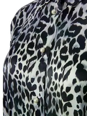 MIA PECULIAR Pearl-button Printed Shirt