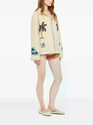Alanui Embroidered Jacket - Neutrals