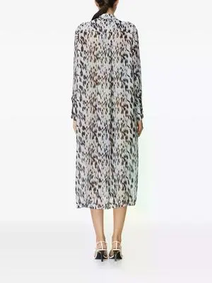 MIA PECULIAR Polo-collar Midi Dress