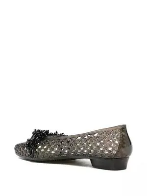 HEAVENLY JELLY Beaded Tassel Ballet Flats