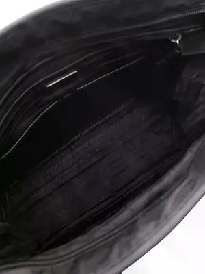 Prada 2000s Nylon Saffiano Leather Handbag