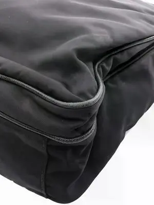 Prada 2000s Nylon Saffiano Leather Handbag