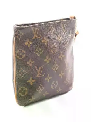 LOUIS VUITTON 2002 Partition Monogram Pouch - Brown