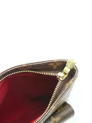 LOUIS VUITTON 2002 Partition Monogram Pouch - Brown