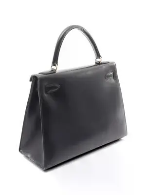 Hermès 1994 28 Kelly Leather Handbag - Black