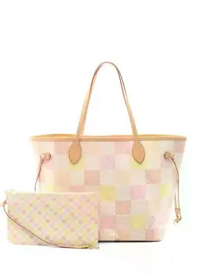 LOUIS VUITTON 2021 Neverfull Mm Tote Bag - Neutrals