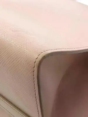 Prada 2000s Saffiano Monochrome Leather Tote Bag - Neutrals
