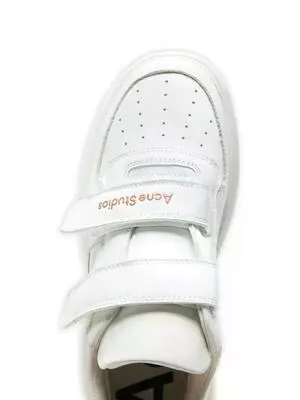 Acne Studios Platform Sneakers With Touch-strap Fastening - White