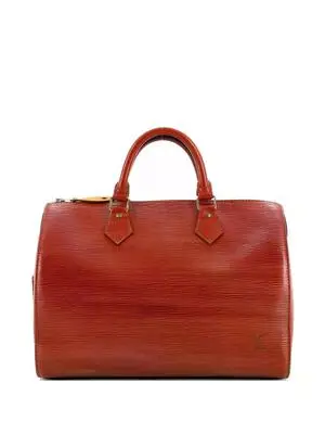 LOUIS VUITTON Speedy Satchel Epi Leather - Brown