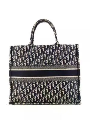 Dior Book Oblique Canvas Large Tote Bag