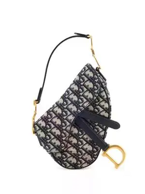 Dior Saddle Handbag Oblique Canvas Mini - Blue