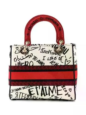 Dior Lady D-lite Medium Satchel - Red