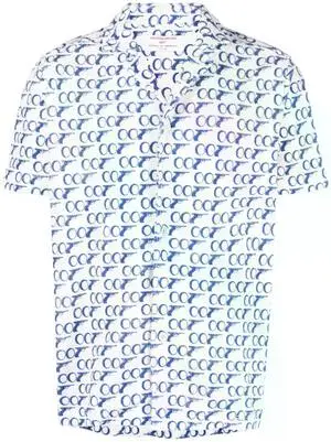 Orlebar Brown Howell James Bond-print Shirt - White