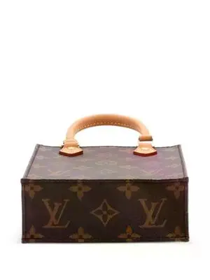 LOUIS VUITTON Petit Sac Plat Monogram Canvas Crossbody Bag