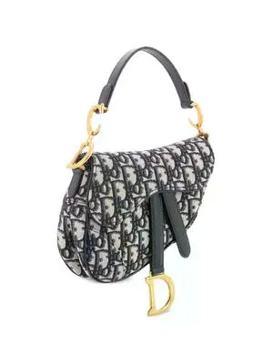 Dior Saddle Handbag Oblique Canvas Mini Shoulder Bag - Blue