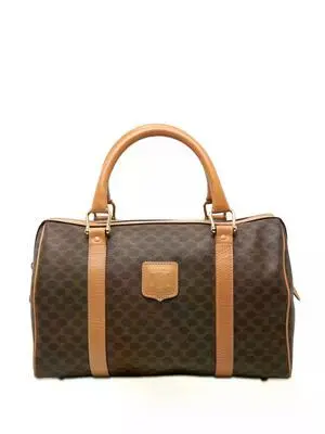 Celine Macadam Coated Canvas Boston Bag