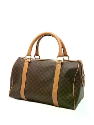 Celine Macadam Coated Canvas Boston Bag