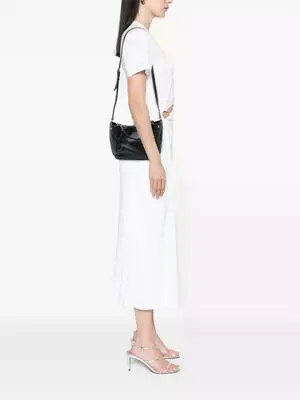 Burberry Small Leather And House Check Canvas Maidstone Satchel