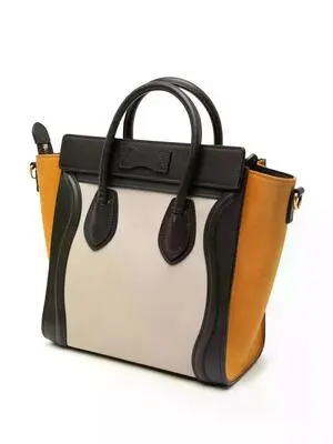Celine 2016 Nano Tricolor Luggage Tote - Brown