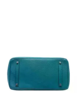 Hermès 2001-2002 Clemence Birkin Retourne 35 Handbag - Blue