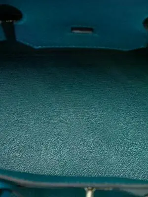 Hermès 2001-2002 Clemence Birkin Retourne 35 Handbag - Blue