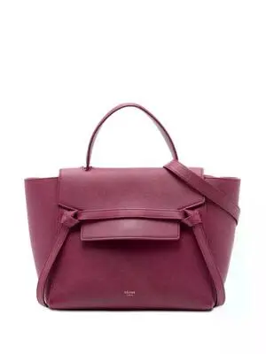 Celine 2017 Micro Grained Calfskin Belt Bag - Red