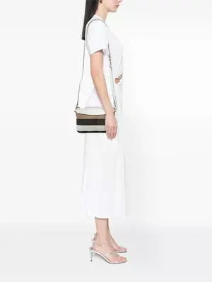 Burberry Mega Check Peyton Crossbody Bag - Brown