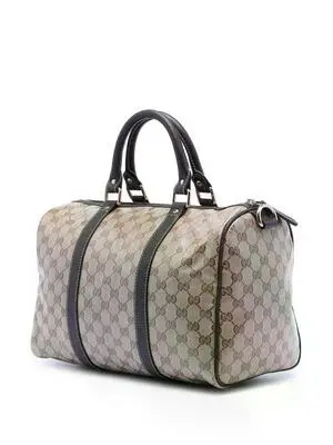 Gucci Gg Crystal Joy Boston Bag - Brown