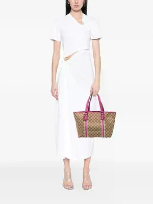 Gucci Gg Canvas Jolicoeur Tote Bag - Brown