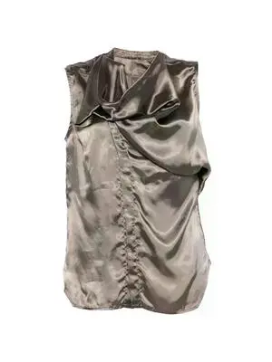Rick Owens Ruffled Satin Blouse