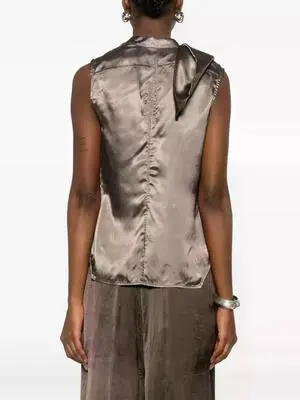Rick Owens Ruffled Satin Blouse