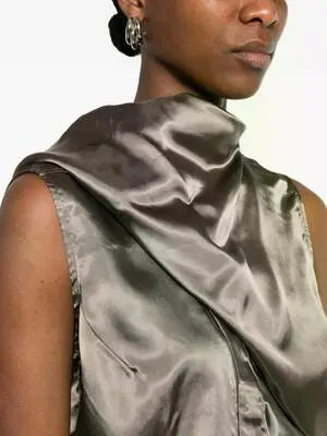 Rick Owens Ruffled Satin Blouse