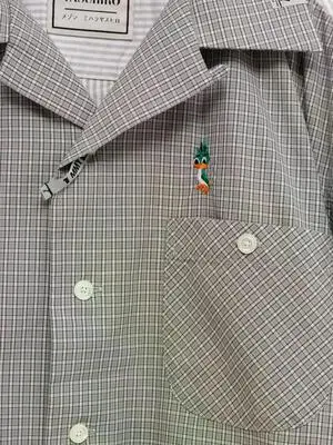 Mihara Yasuhiro Layered Checked Shirt