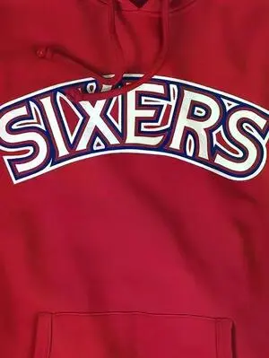 Mitchell & Ness Nba Philadelphia 76ers Short-sleeve Hoodie