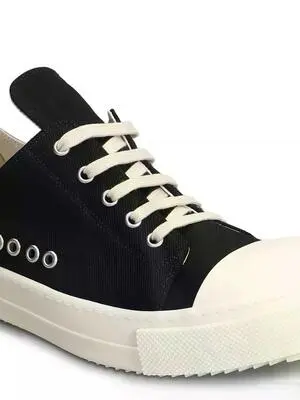 Rick Owens Temple Eyelet Lace-up Sneakers - Black