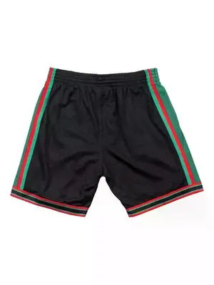 Mitchell & Ness 1993 Golden State Warriors Logo Patch Shorts - Black