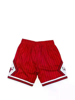 Mitchell & Ness Nba Reload Striped-pattern Shorts - Red