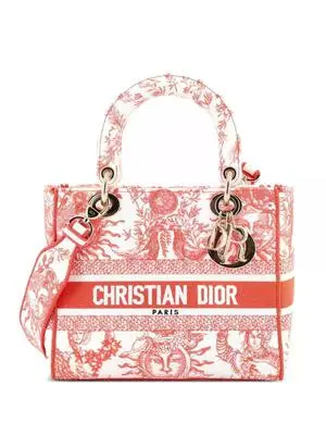 Dior Lady D-lite Medium Satchel - Red