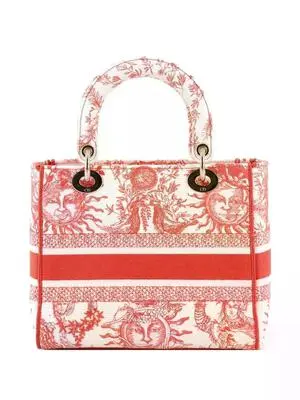 Dior Lady D-lite Medium Satchel - Red