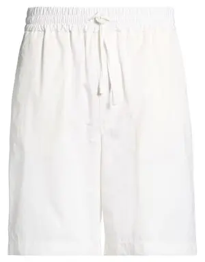 LARDINI Cotton Poplin Shorts - White
