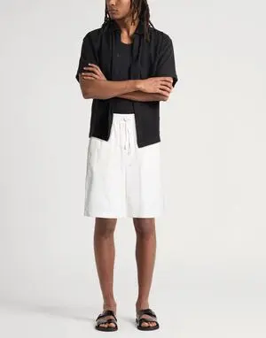 LARDINI Cotton Poplin Shorts - White
