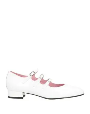 CAREL Leather Ballet Flats - White
