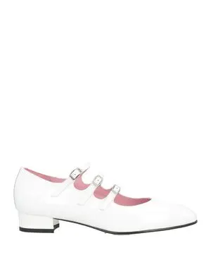 CAREL Leather Ballet Flats - White