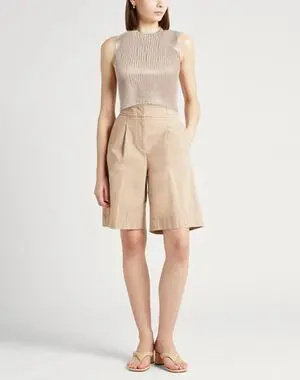 Peserico Metallic Ribbed Knit Top