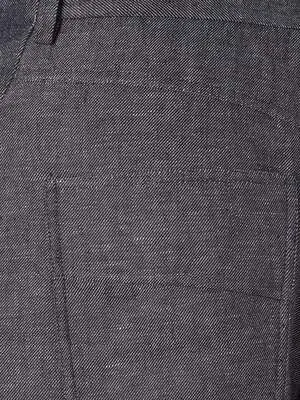 Fendi Relaxed Fit Linen, Cotton, And Silk Pants