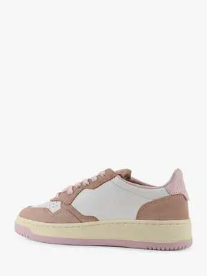 AUTRY Medalist Low Leather And Suede Sneakers - Pink