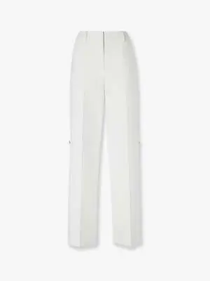 Fendi Technical Canvas Trousers - White