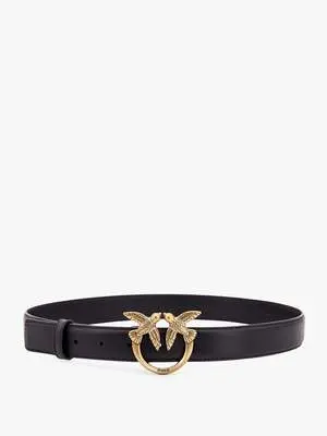 Pinko Berry Leather Belt Black