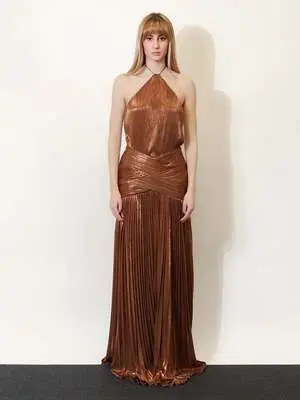 Retrofete Amberley Pleated Dress