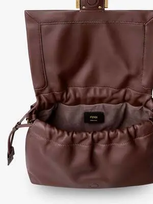 Fendi Mamma Baguette Medium Leather Bag - Brown